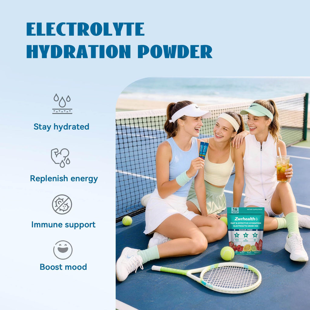 Liquid IV electrolyte packets for energy