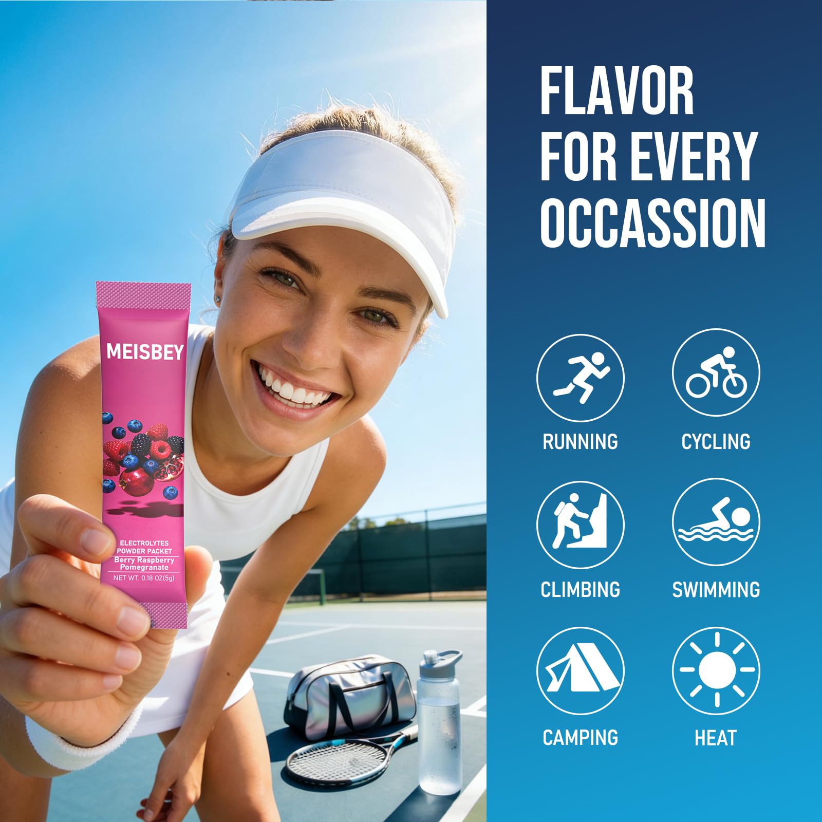 Liquid IV electrolyte powder for daily hydration