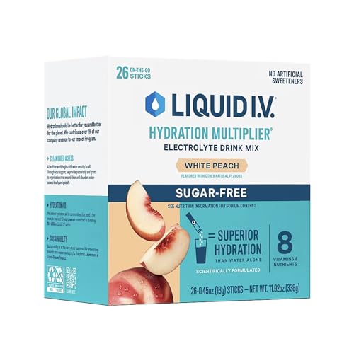 Liquid IV hydration white peach flavour