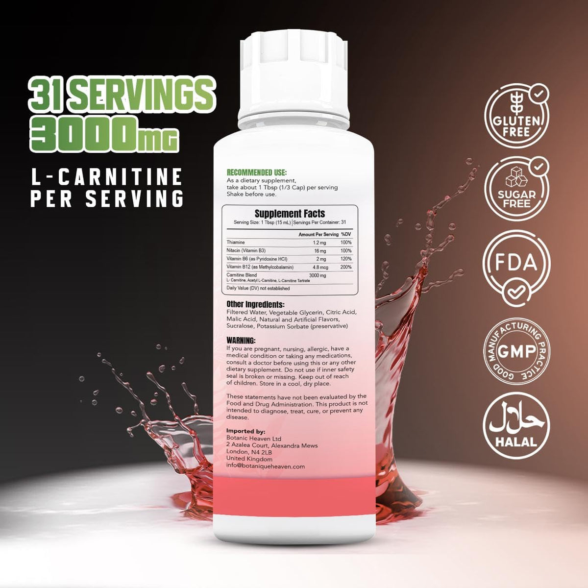 Liquid L-Carnitine for workout recovery