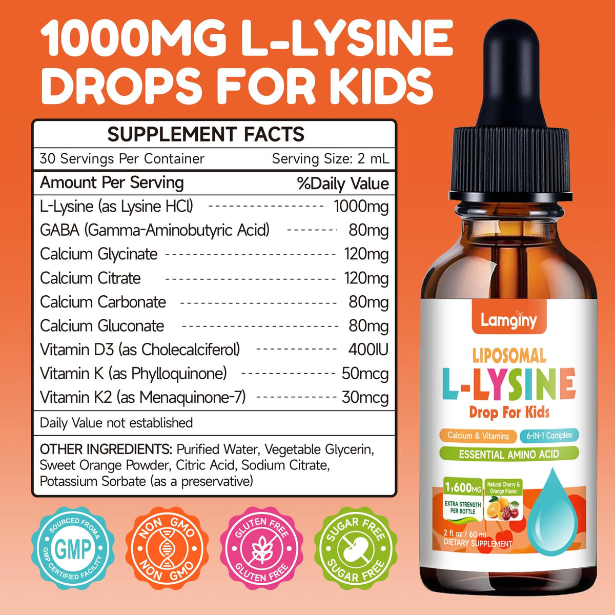 Liquid L-Lysine for better absorption