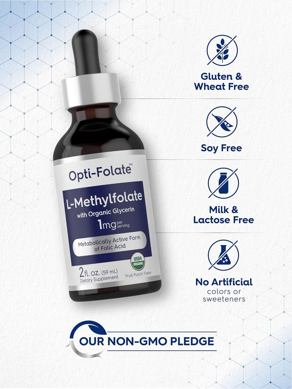 Liquid L-Methylfolate for daily wellness