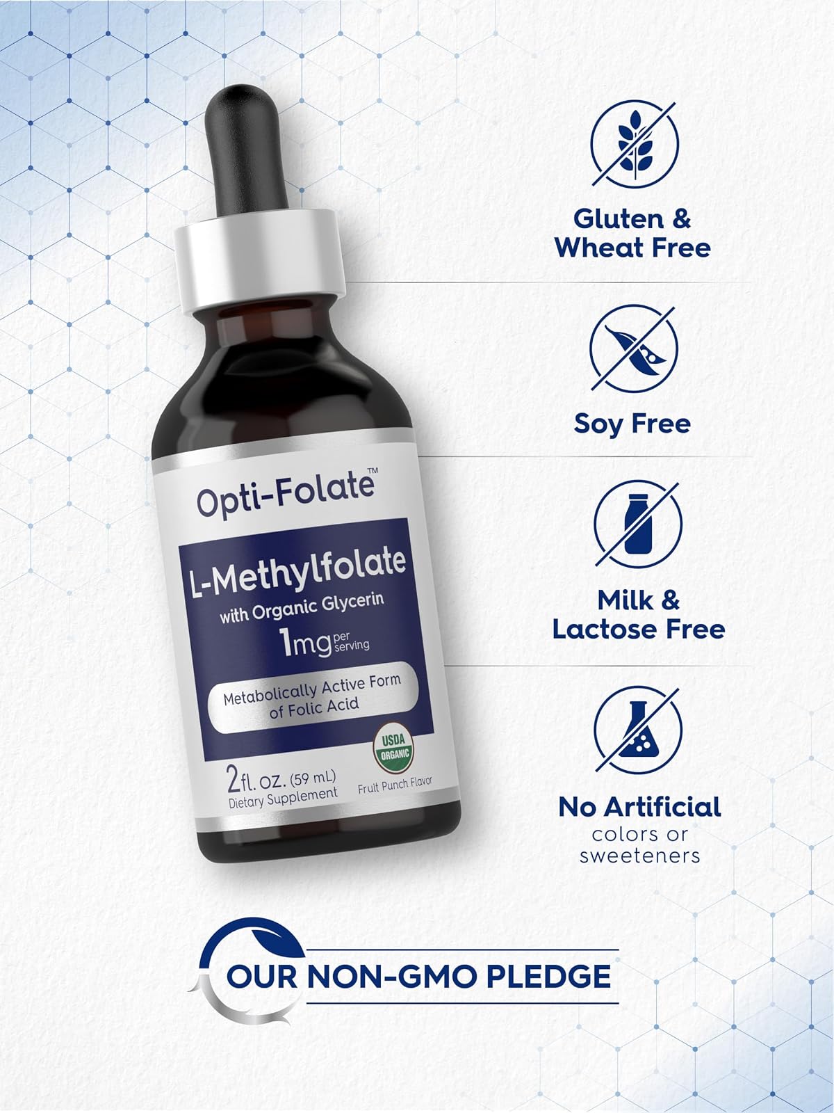 Liquid L-Methylfolate for daily wellness
