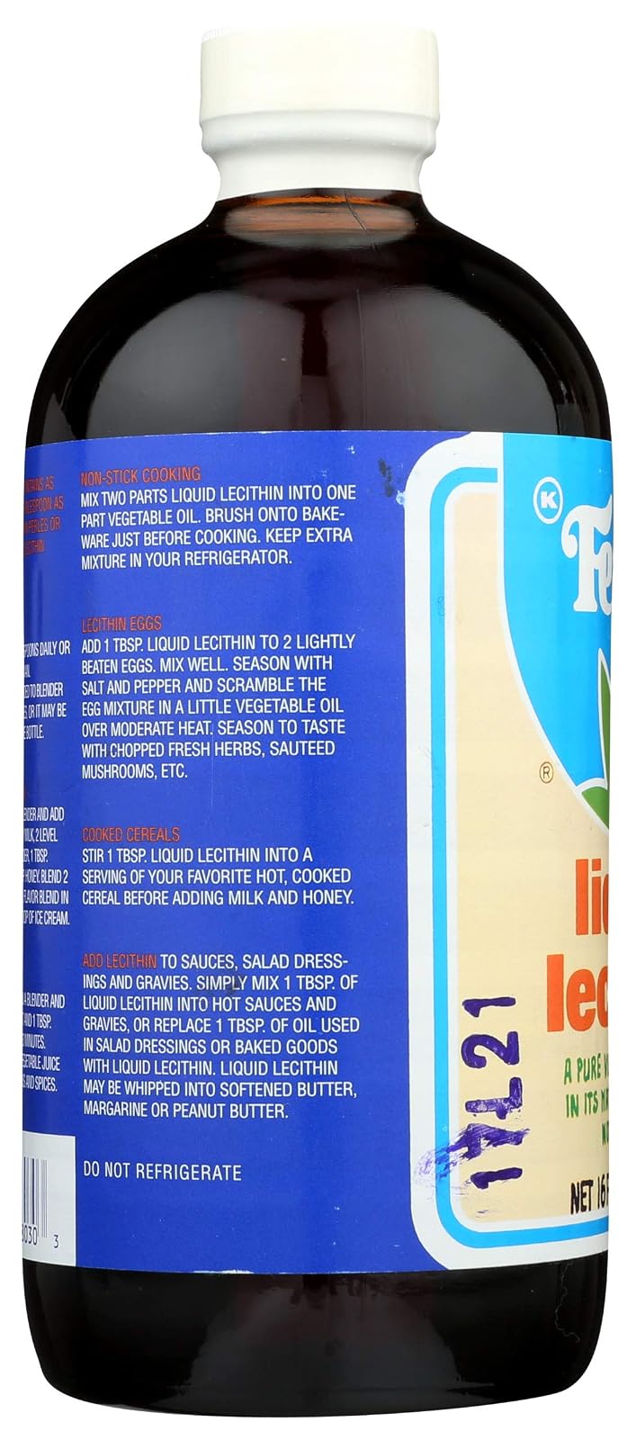 Liquid lecithin for vegan diets