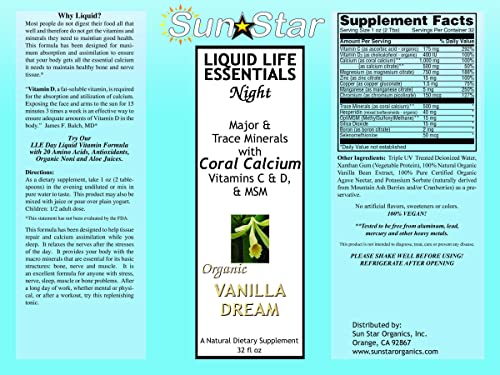 Liquid Life Essentials Night Formula benefits