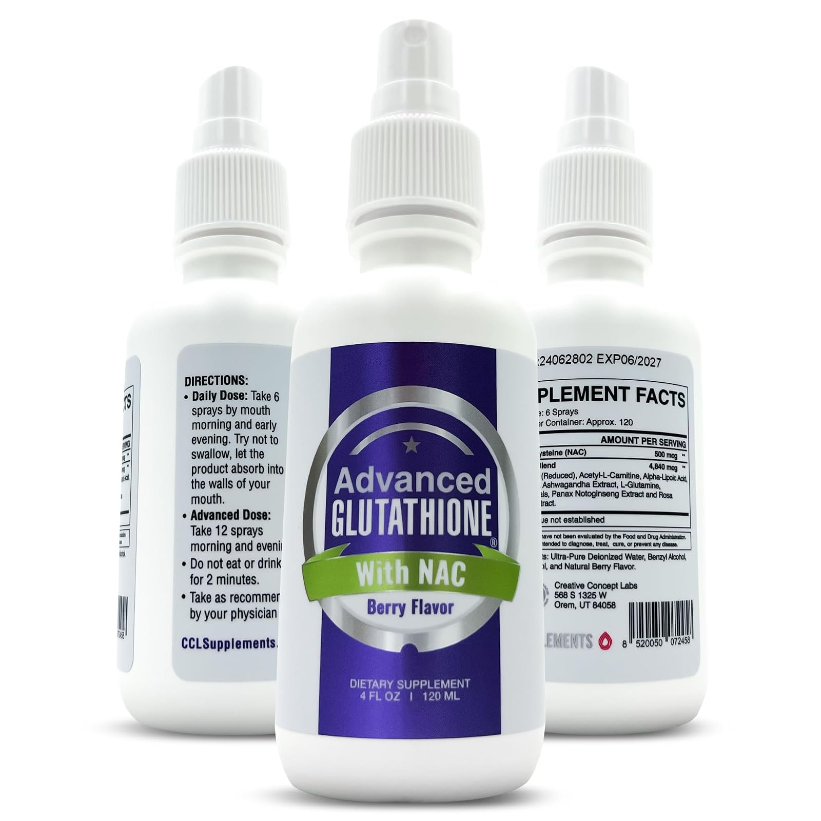 liquid liposomal glutathione spray