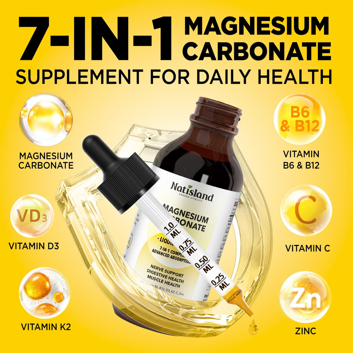 liquid magnesium carbonate for muscle support
