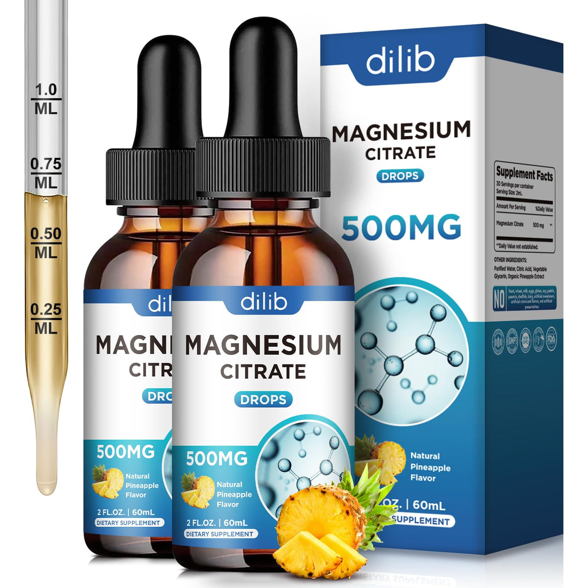 liquid magnesium citrate drops