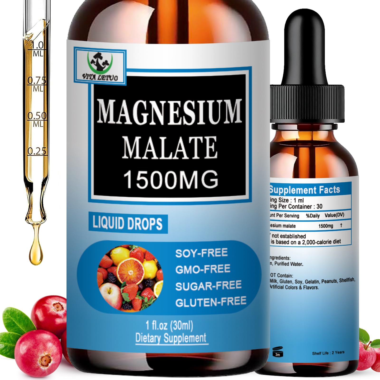 liquid magnesium malate drops