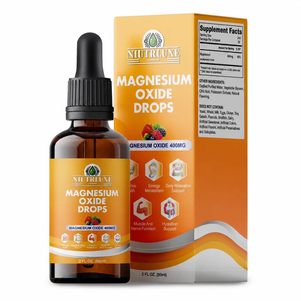 liquid magnesium oxide drops for relaxation