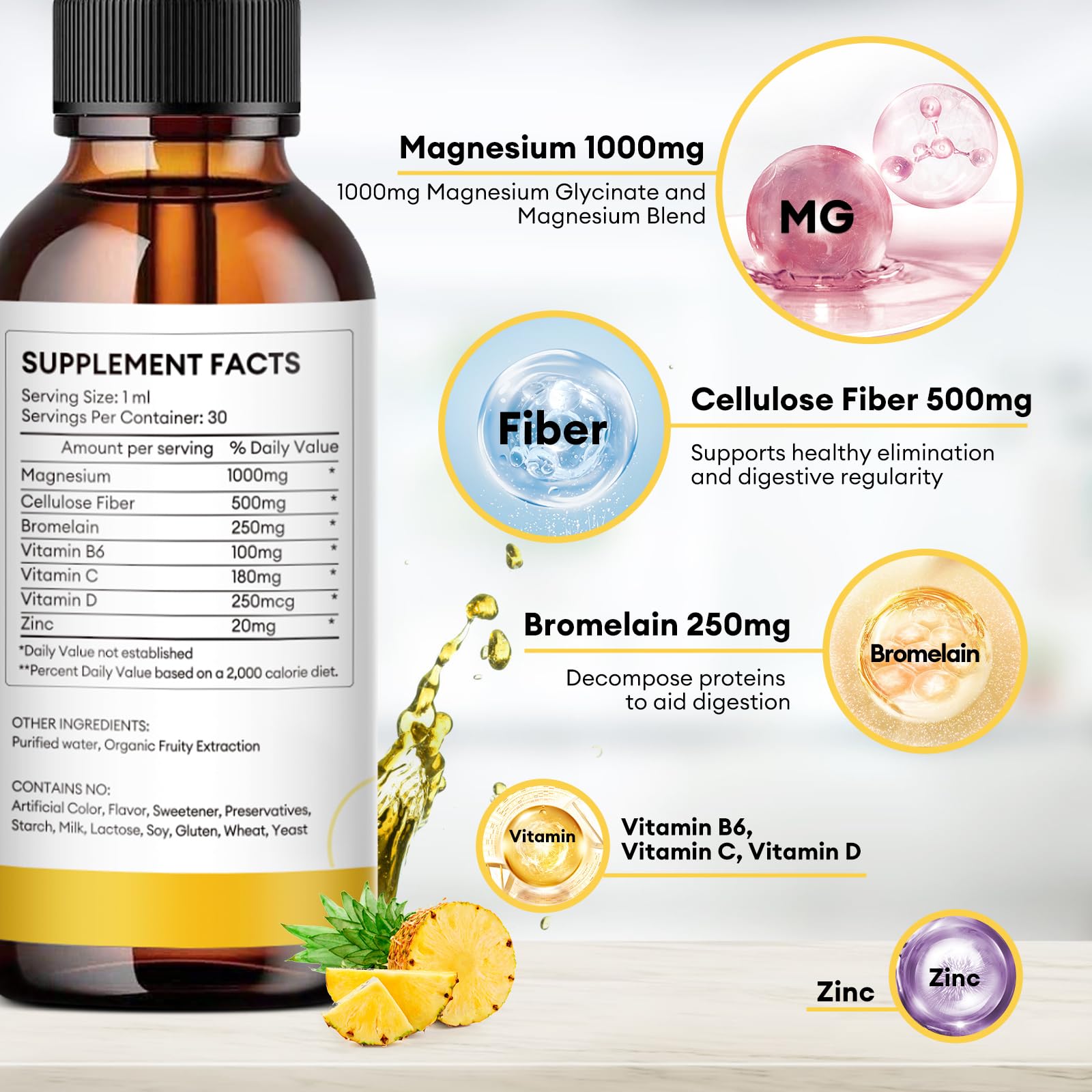 liquid magnesium with bromelain benefits
