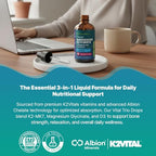 Liquid magnesium with vitamin D3 K2