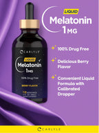 Liquid melatonin drops for restful nights