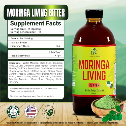 liquid Moringa bitters for wellness