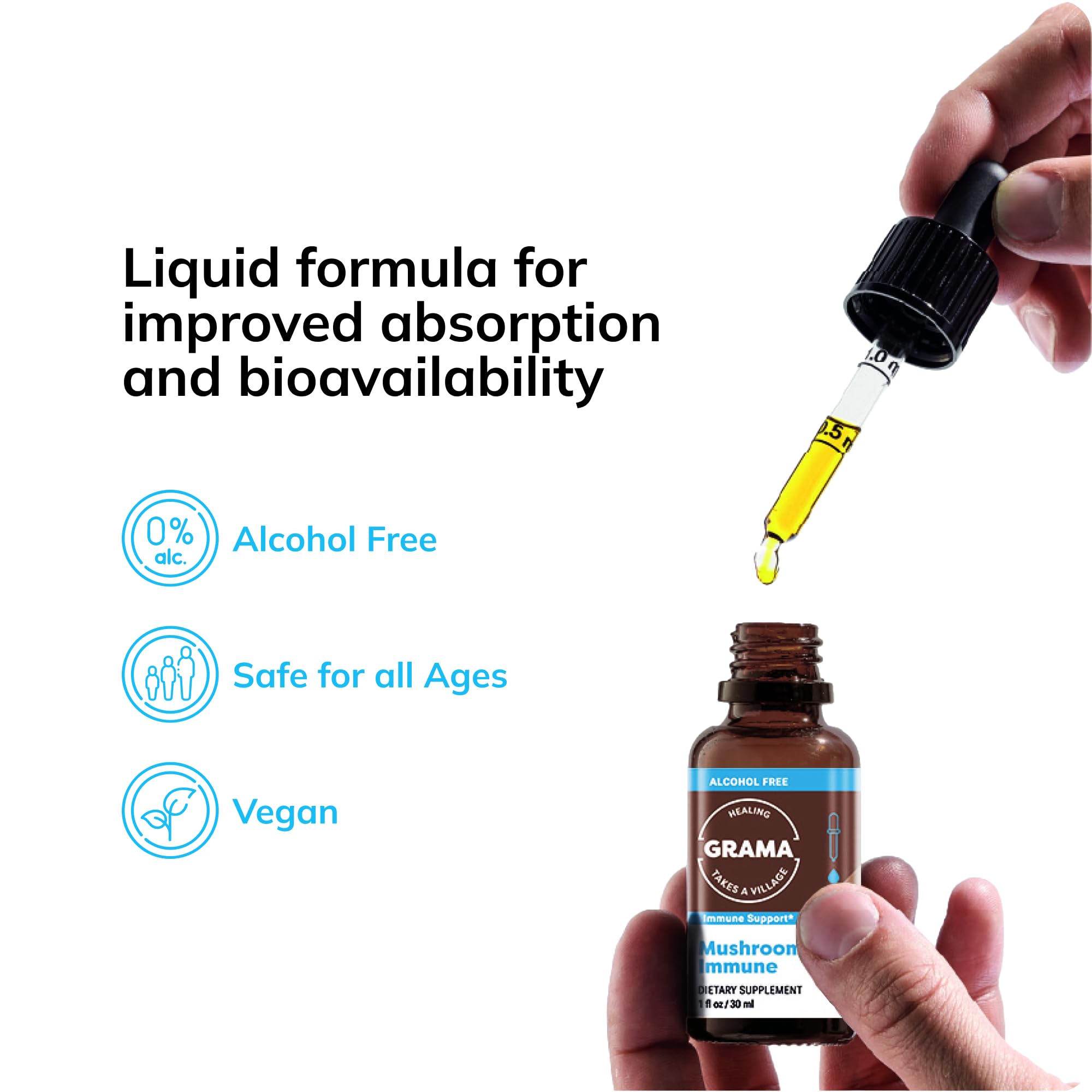 liquid mushroom extract for cognitive support