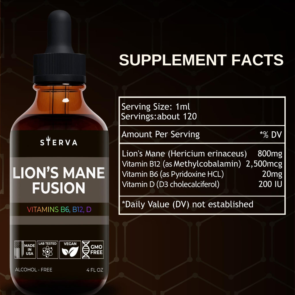 Liquid mushroom extract for mental performance