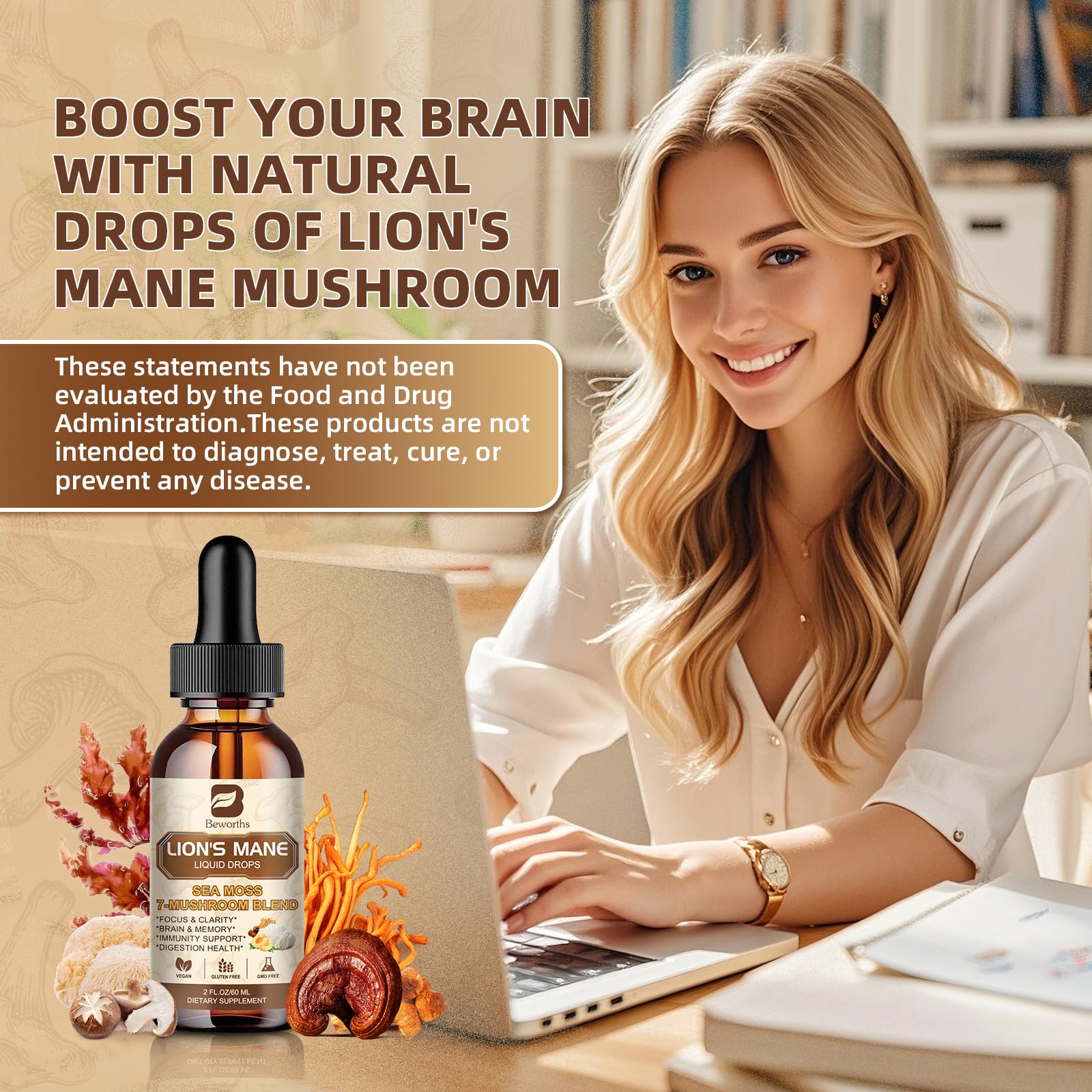 Liquid mushroom extract for vitality