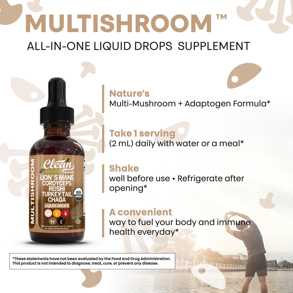 Liquid mushroom supplement for convenience