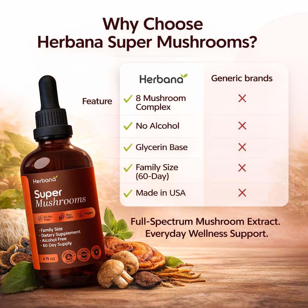 Liquid mushroom supplement for vitality