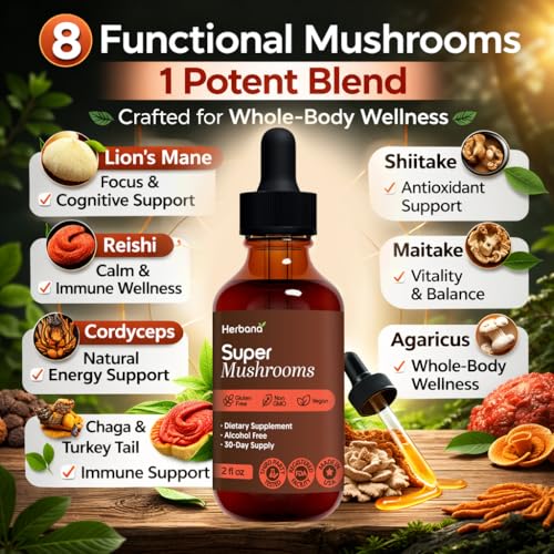 Liquid mushrooms for enhanced wellness