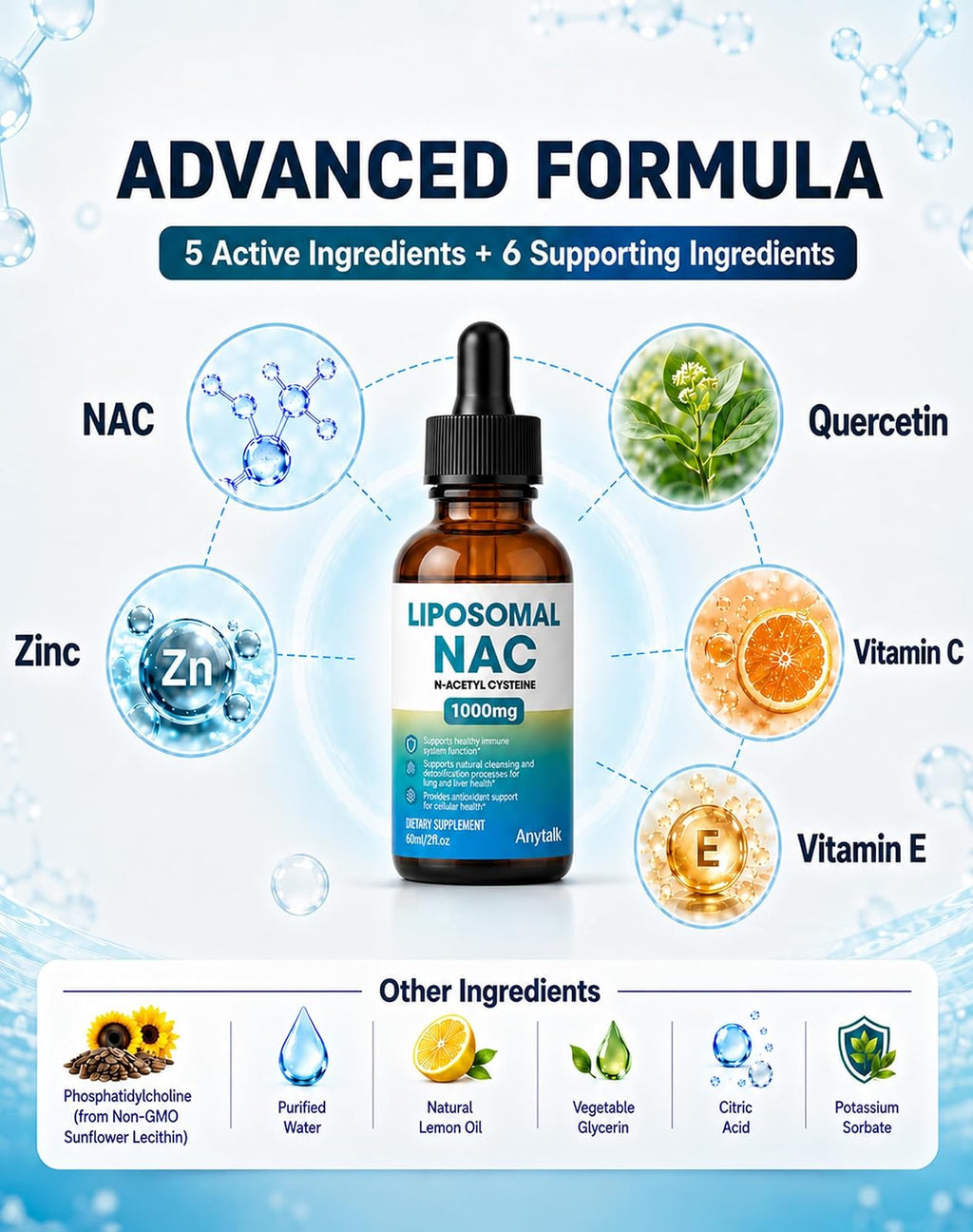 liquid N-Acetyl Cysteine for wellness