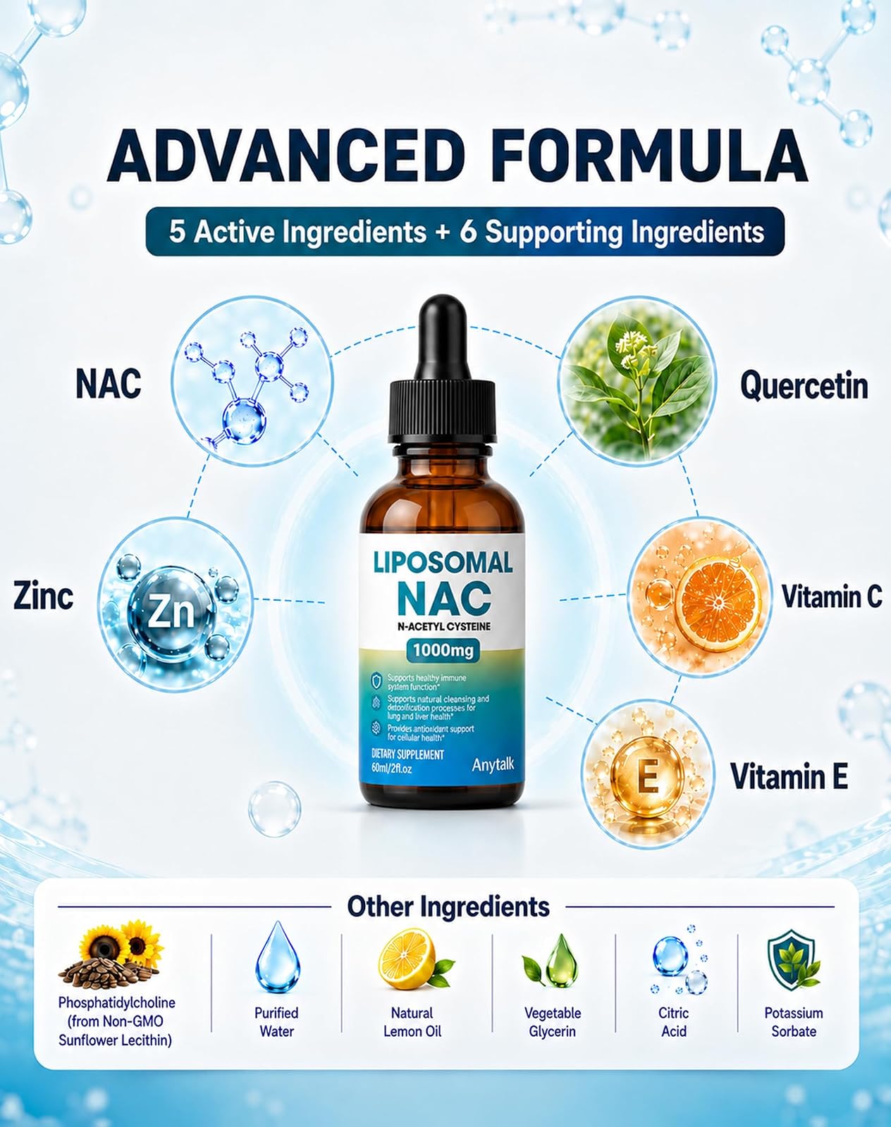 liquid N-Acetyl Cysteine for wellness