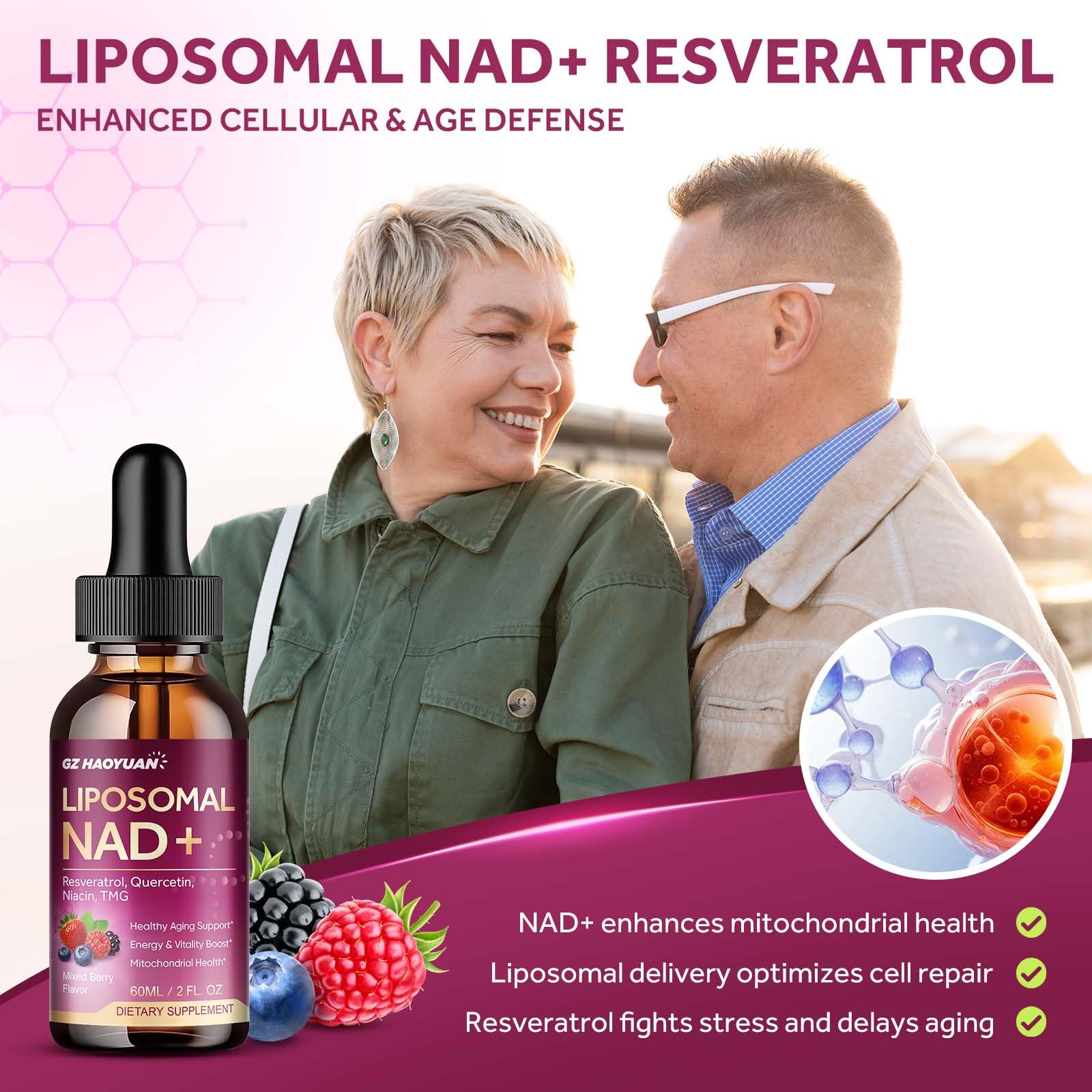 Liquid NAD for better absorption