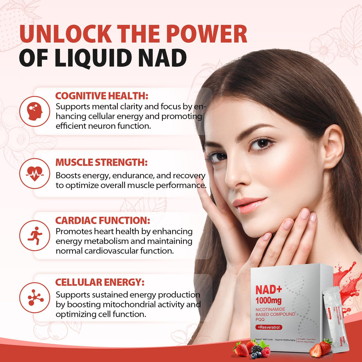 Liquid NAD+ for enhanced wellness