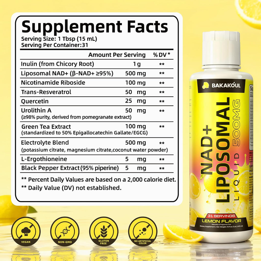 Liquid NMN supplement for vitality