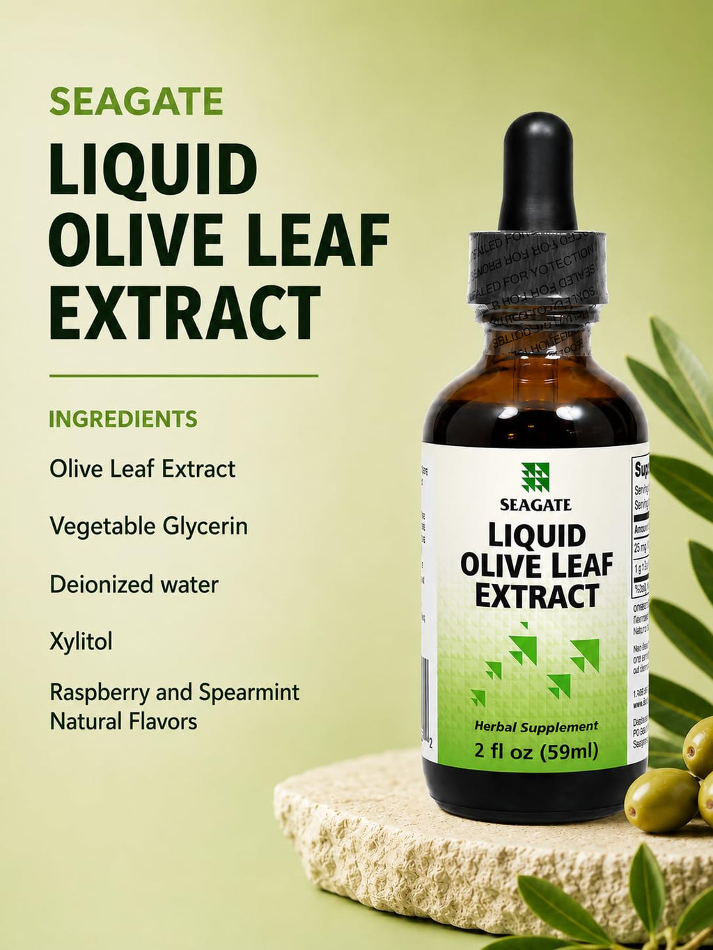 liquid olive leaf for wellness