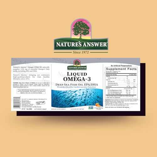 Liquid omega 3 for heart health