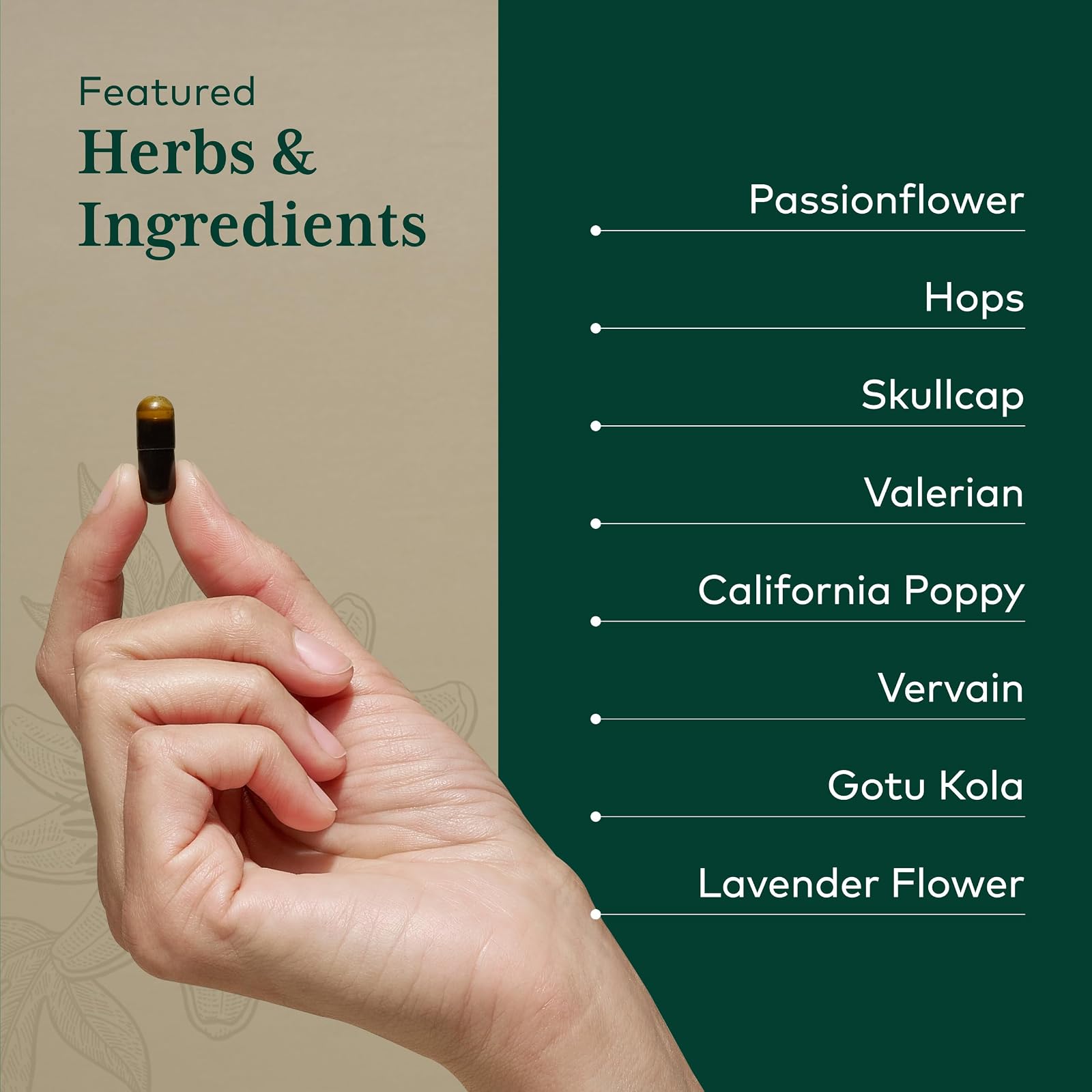liquid phyto-caps for restful sleep