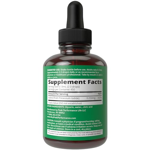 liquid potassium iodide for energy boost