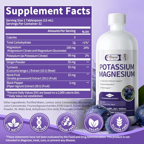 Liquid potassium magnesium for energy