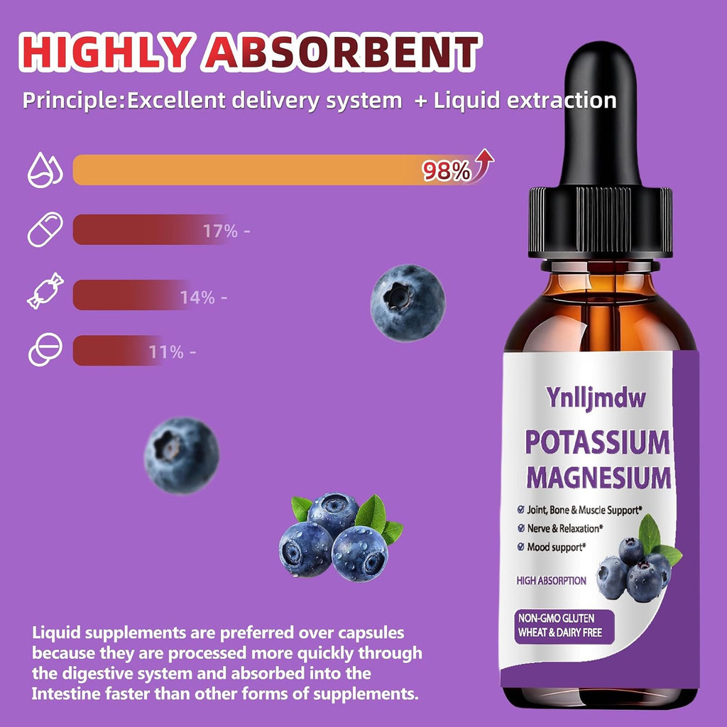 Liquid potassium magnesium for muscle health
