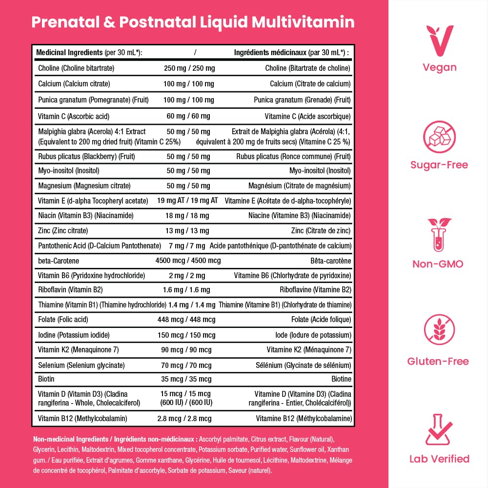 liquid prenatal vitamins for easy absorption