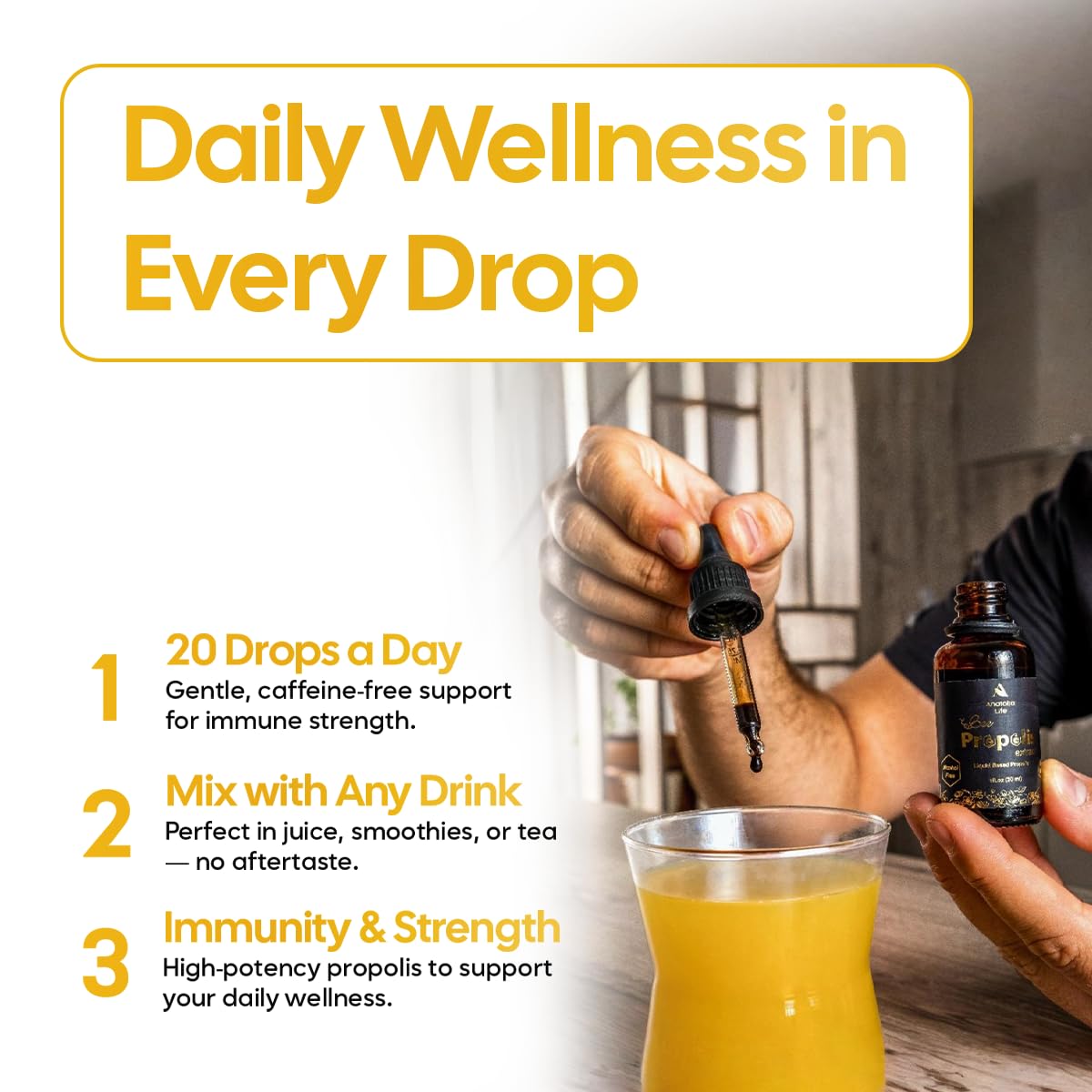 Liquid propolis for immune support