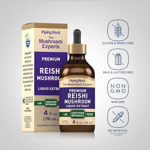 Liquid reishi mushrooms for immune support