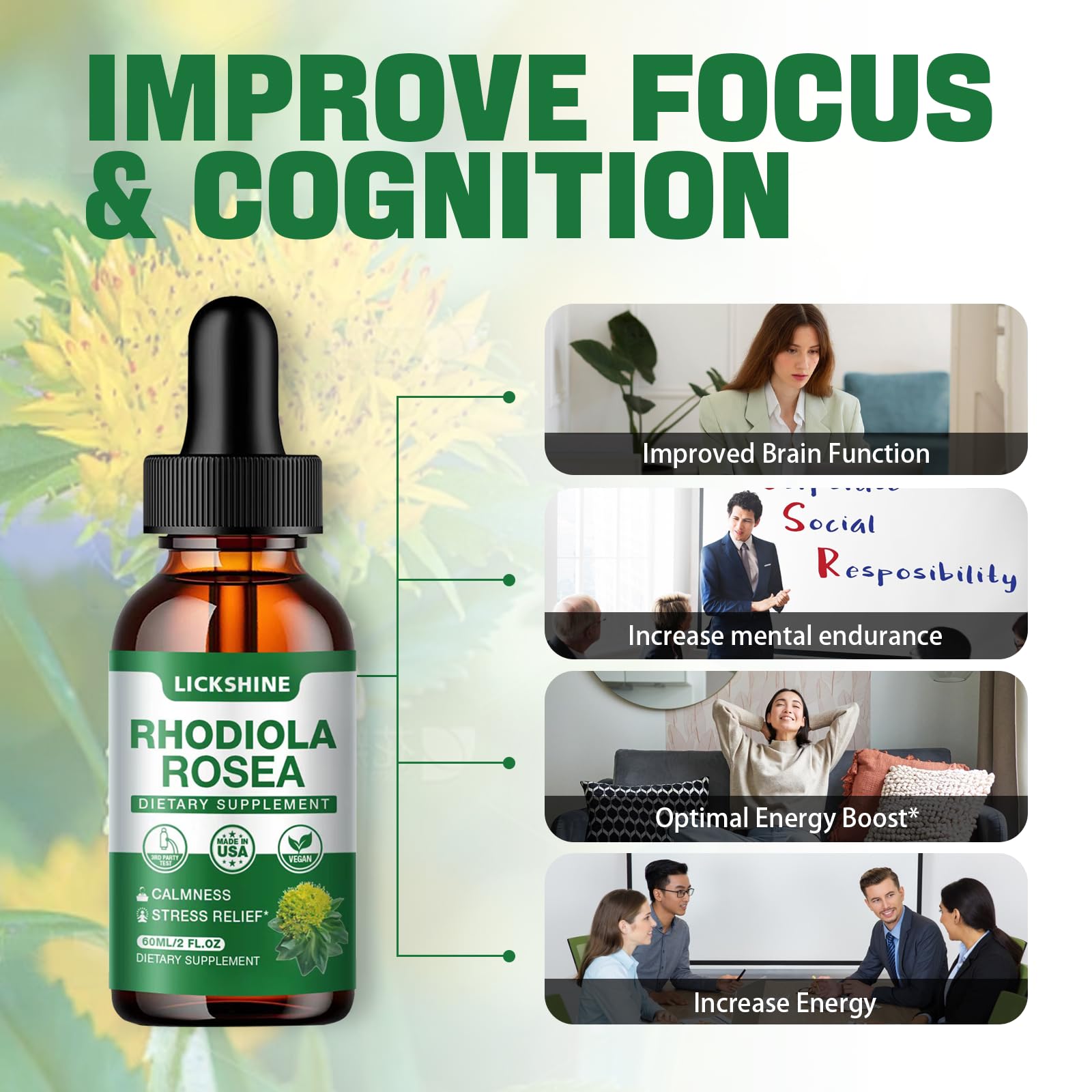 Liquid Rhodiola for daily vitality