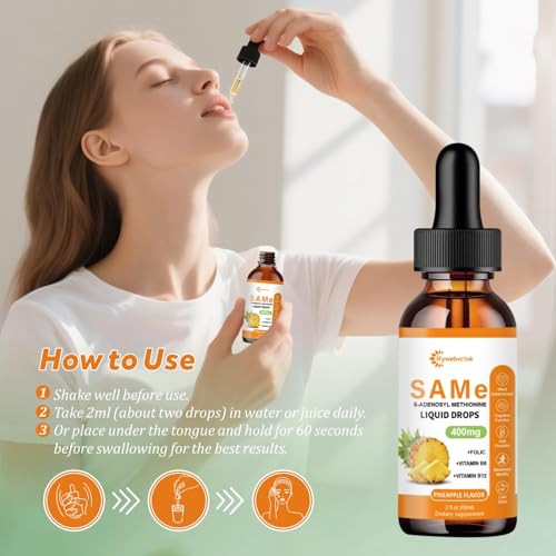 Liquid SAM-E for stress relief