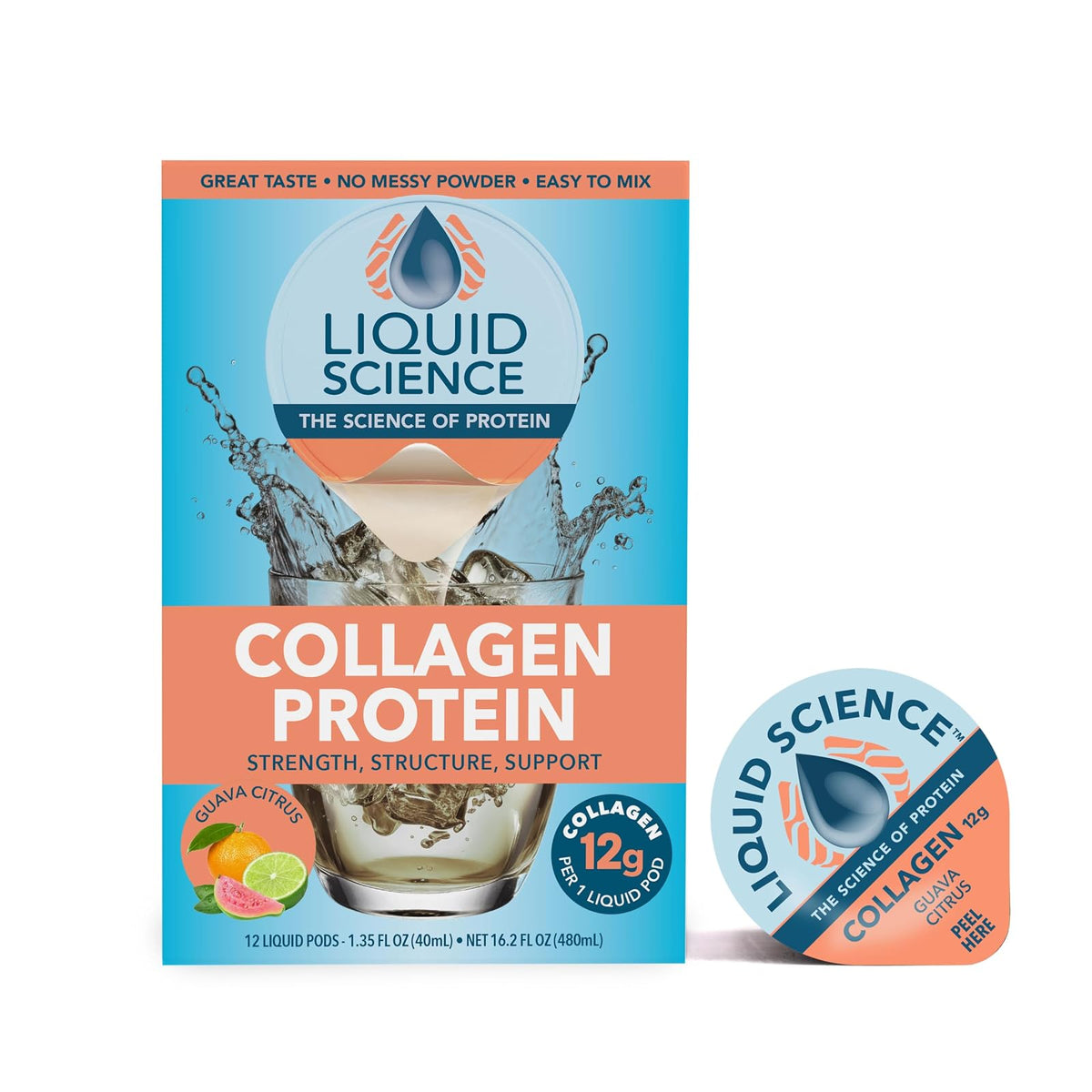 Liquid Science collagen drink mix pods