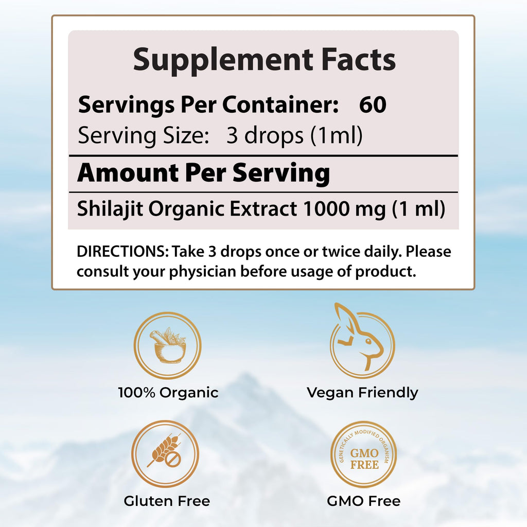 liquid shilajit for energy enhancement