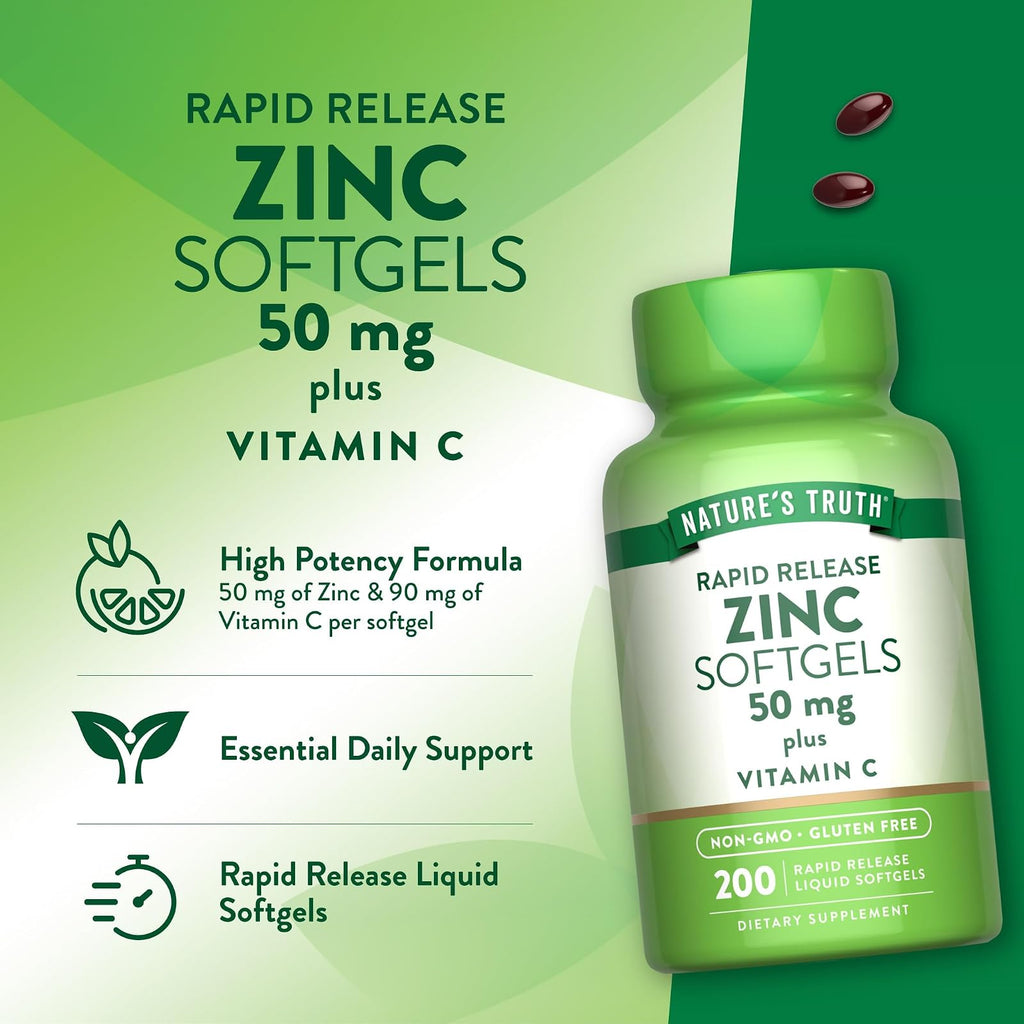 Liquid softgels for easy zinc absorption