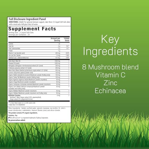 liquid softgels for immune health