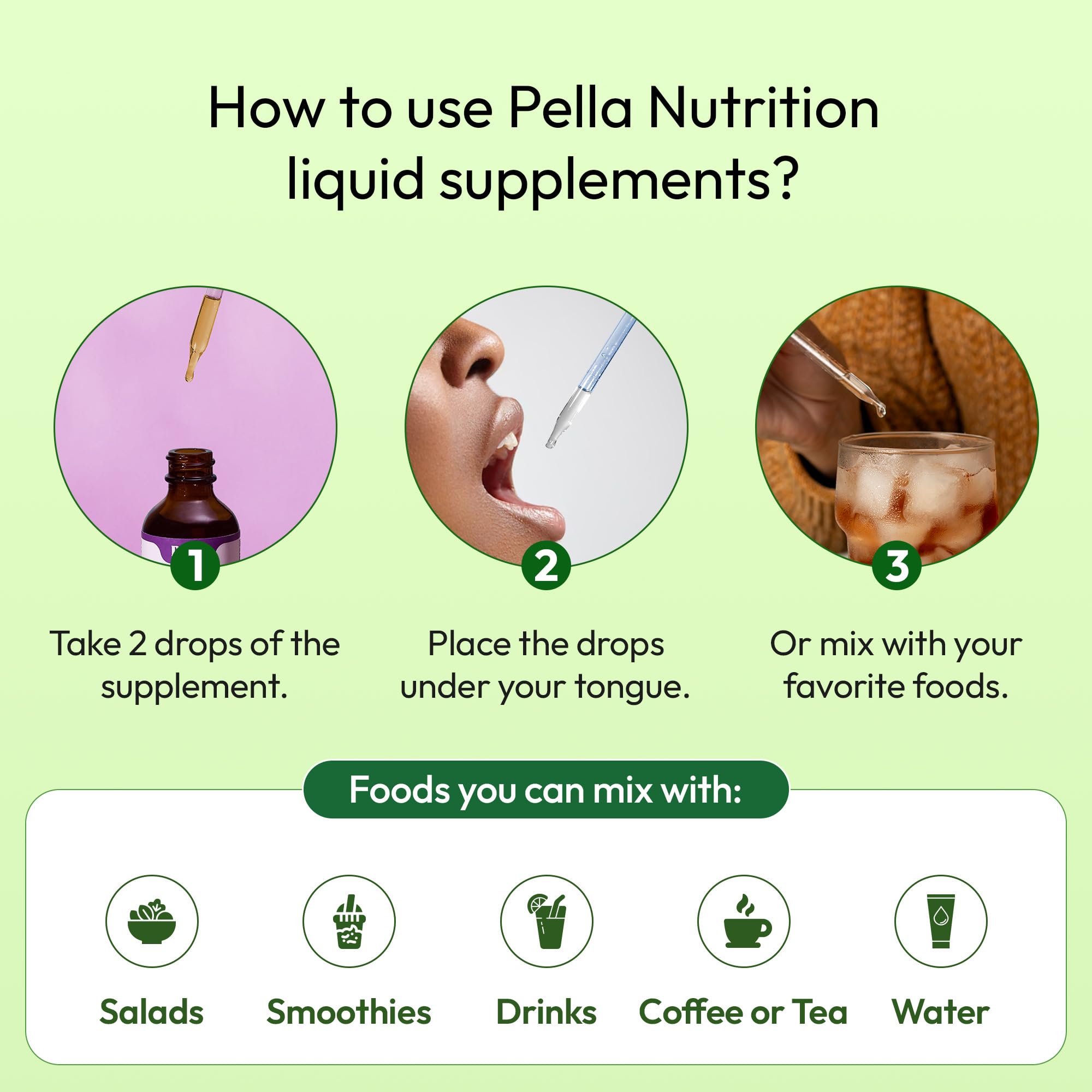 Liquid supplement for on-the-go health