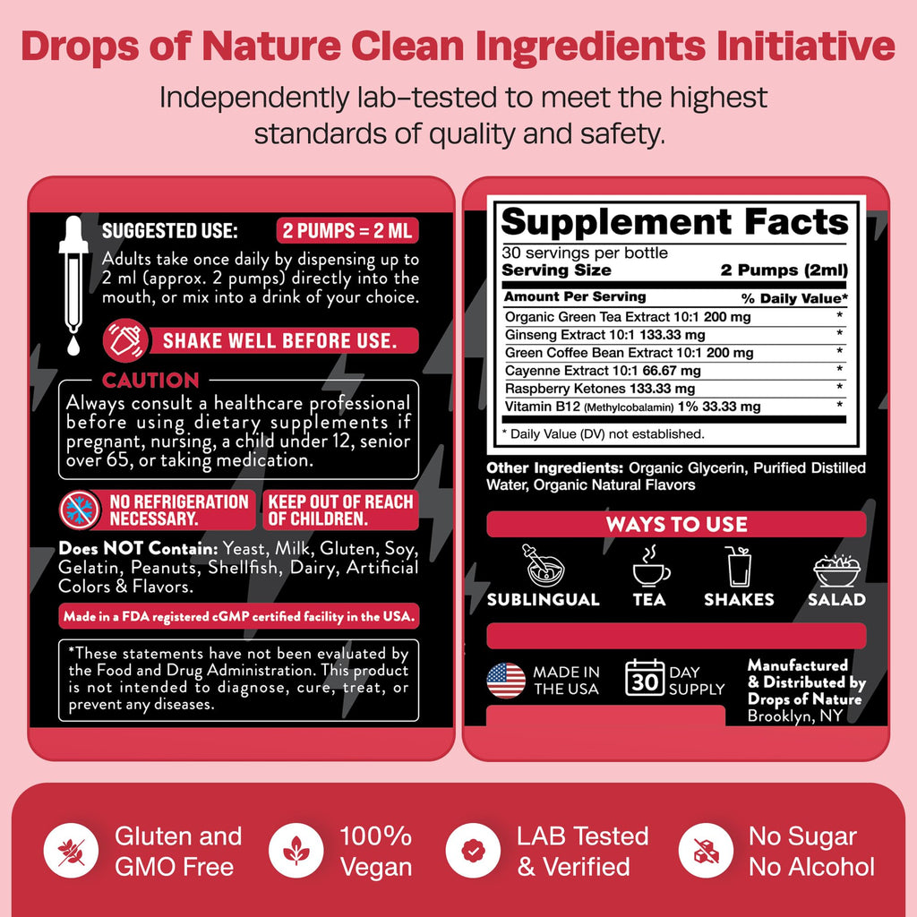 liquid supplement with green tea