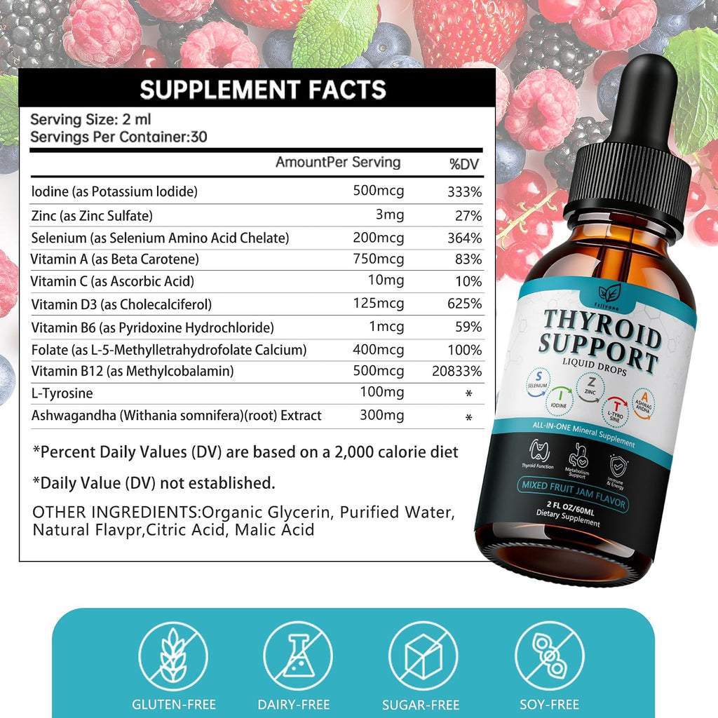 Liquid thyroid support for vitality