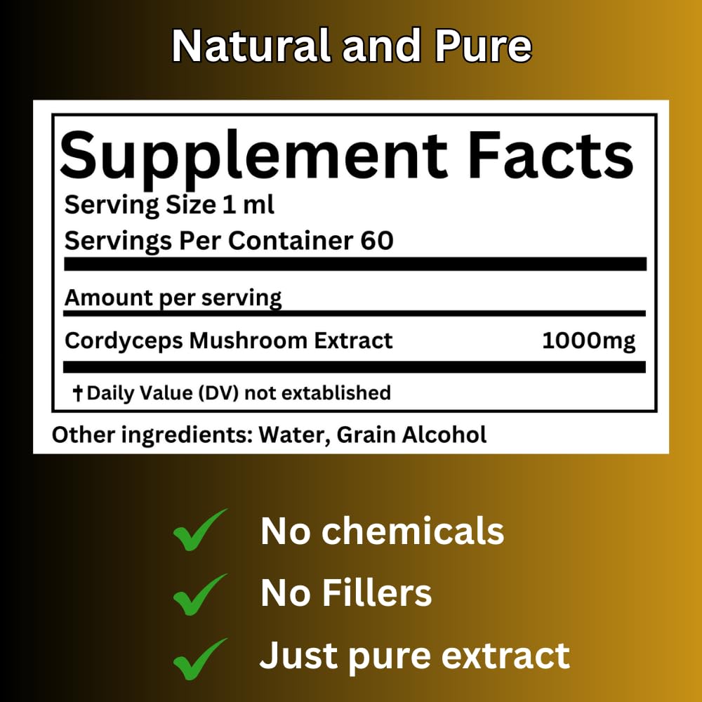 Liquid tincture for natural energy boost