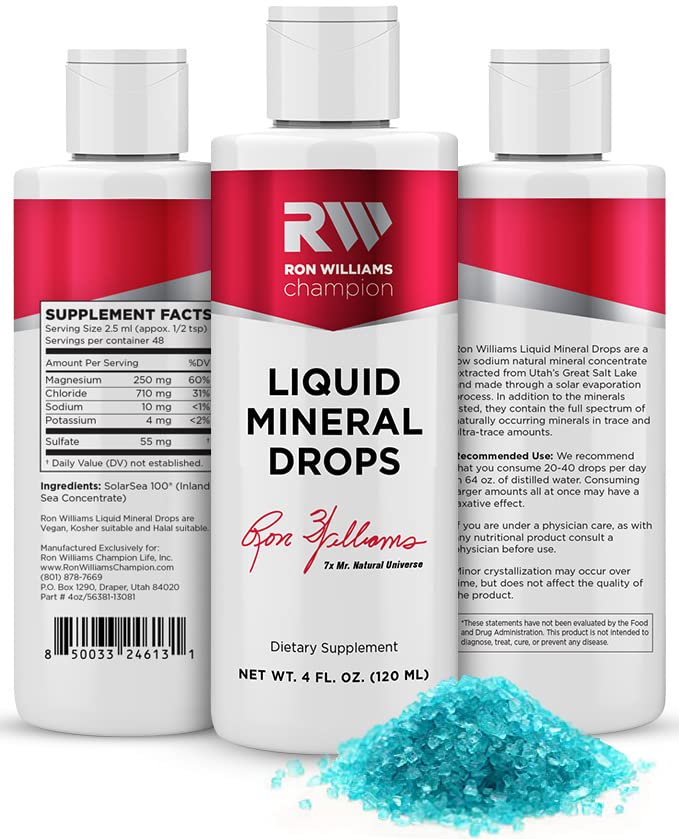 liquid trace mineral drops for hydration