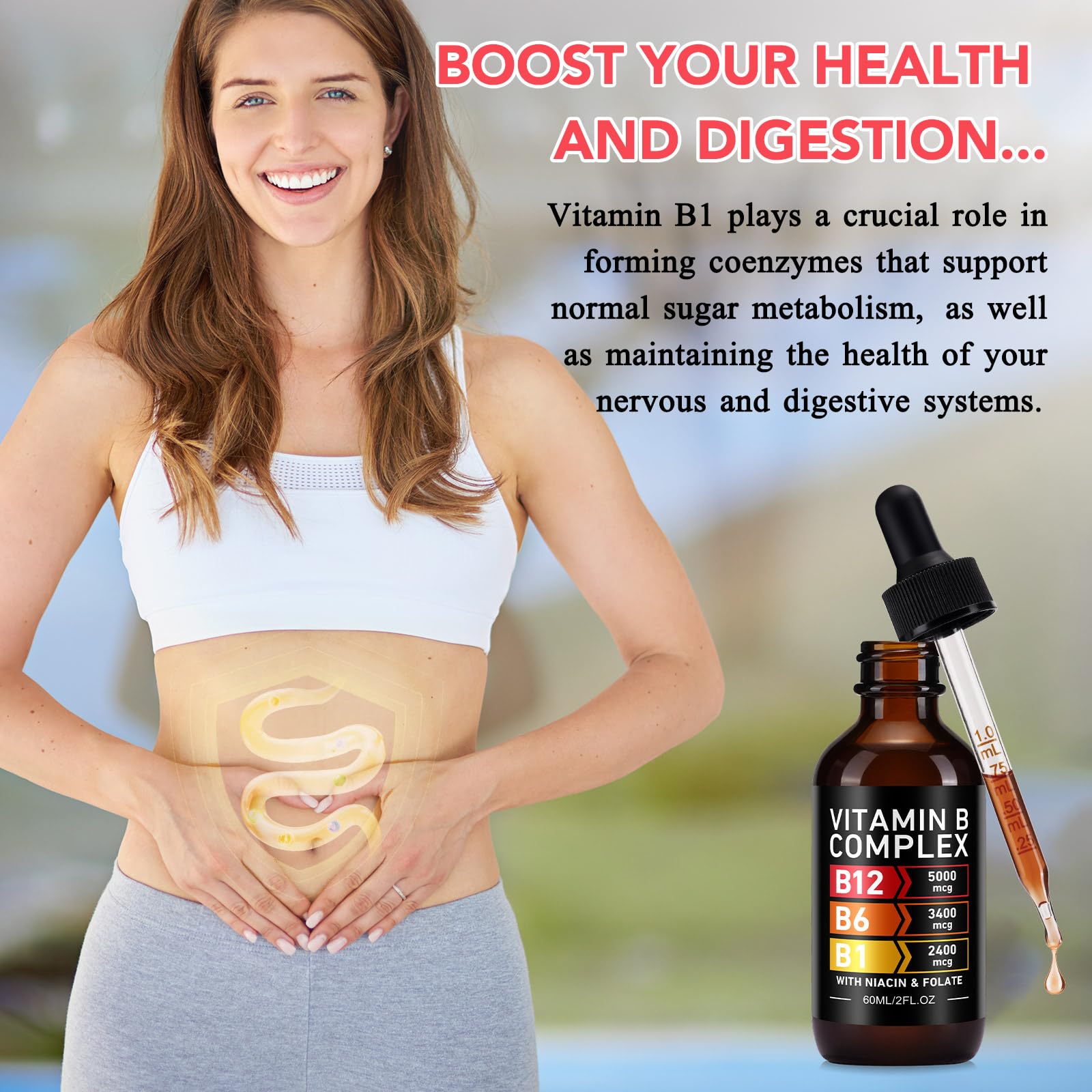 Liquid vitamin B complex for better absorption